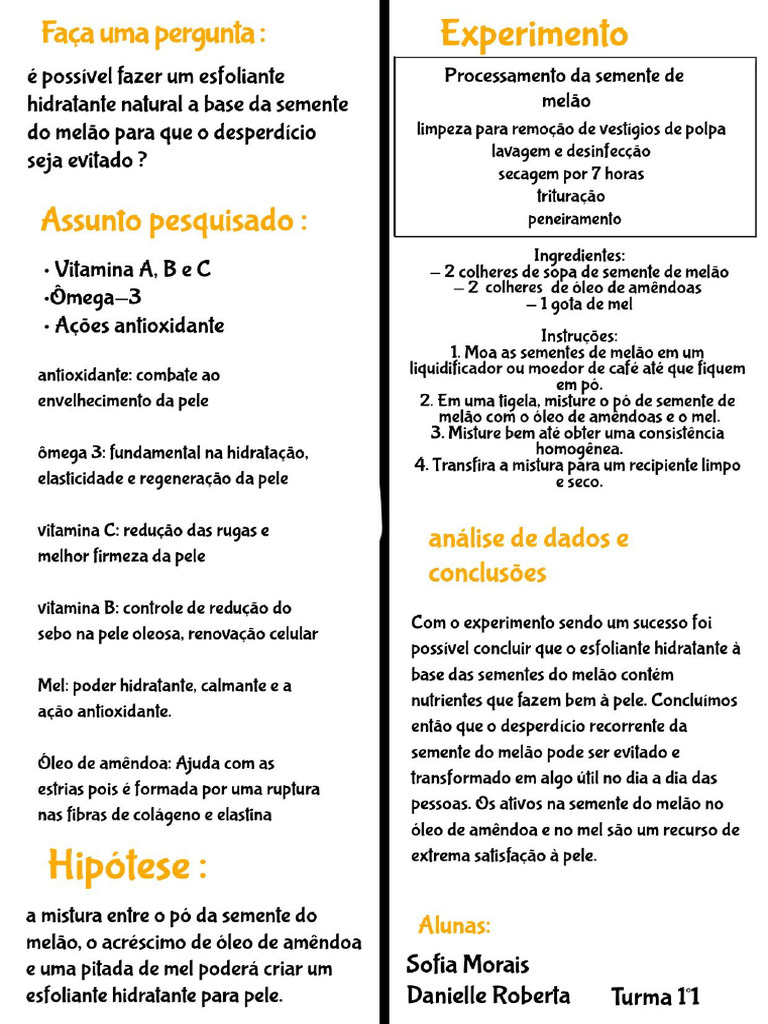 Trabalho em Dupla Ciências Da Natureza | PDF