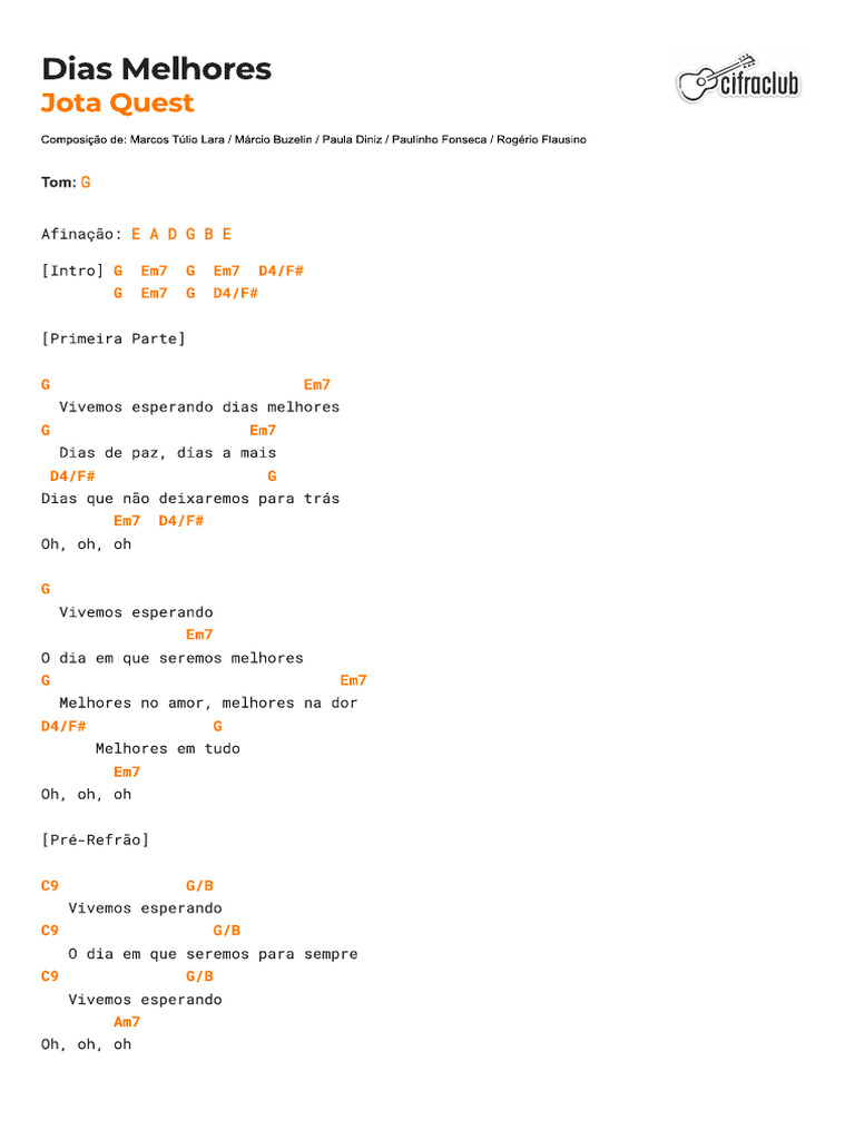 Letras Jota Quest | PDF