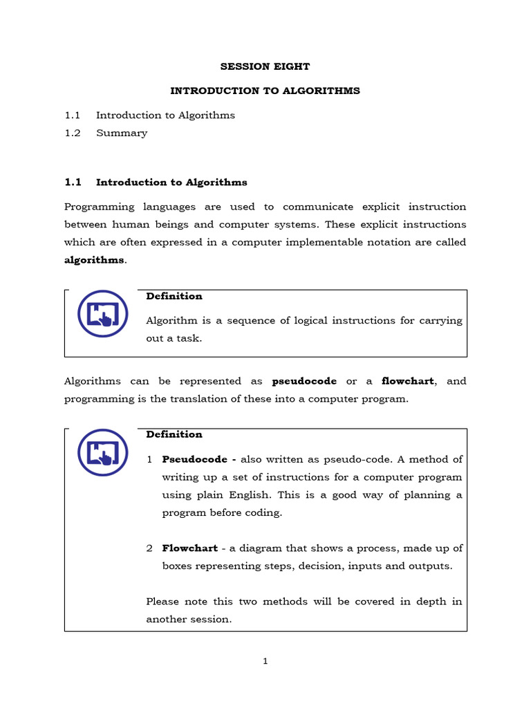Session 8 - Algorithms | Download Free PDF | Algorithms | Algorithms ... Session 8 - Algorithms | Download Free PDF | Algorithms | Algorithms ...