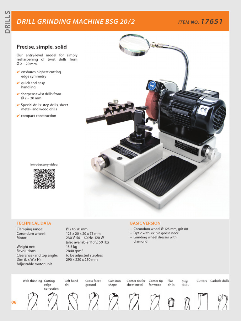 Kaindl Data Sheet BSG20 2 en PDF | PDF | Drill | Grinding (Abrasive ...