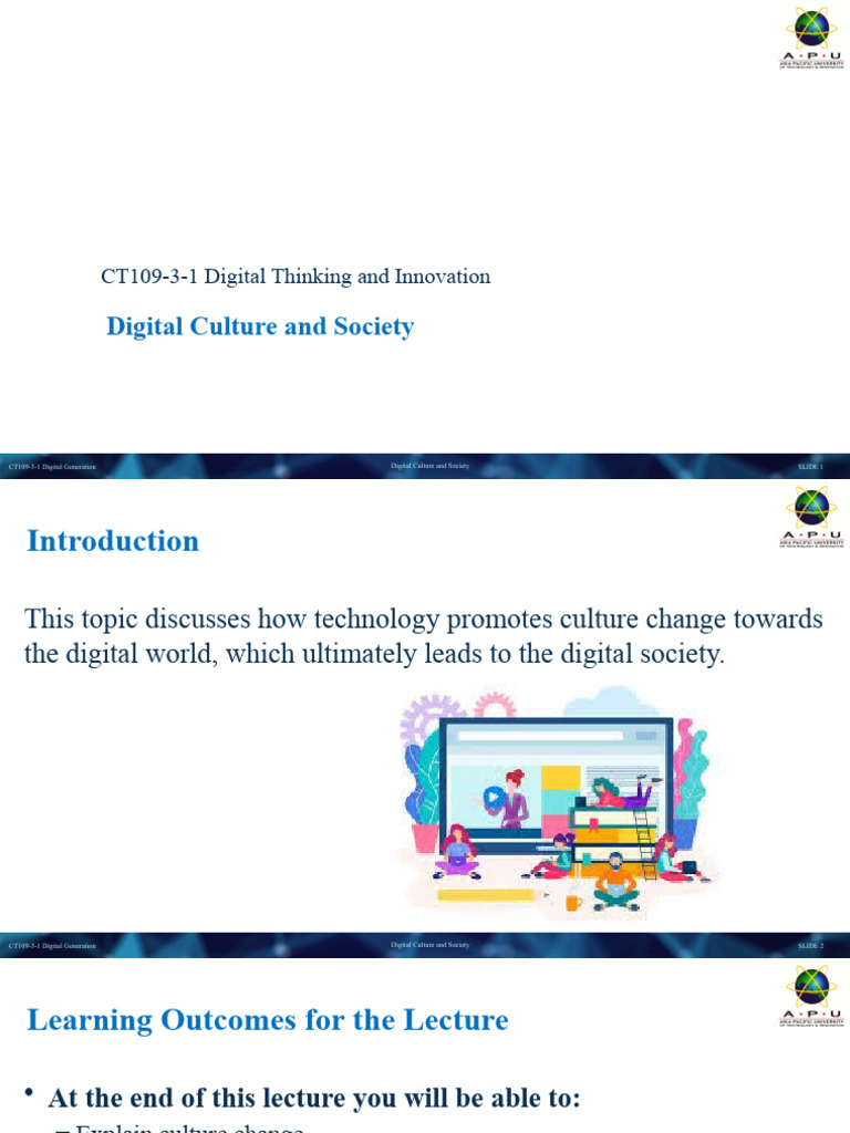 Digital Culture and Society Overview | PDF | Society | Communication