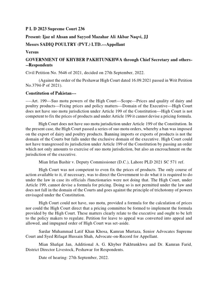 Supreme Court Ruling on High Court Jurisdiction | PDF | Jurisdiction ...