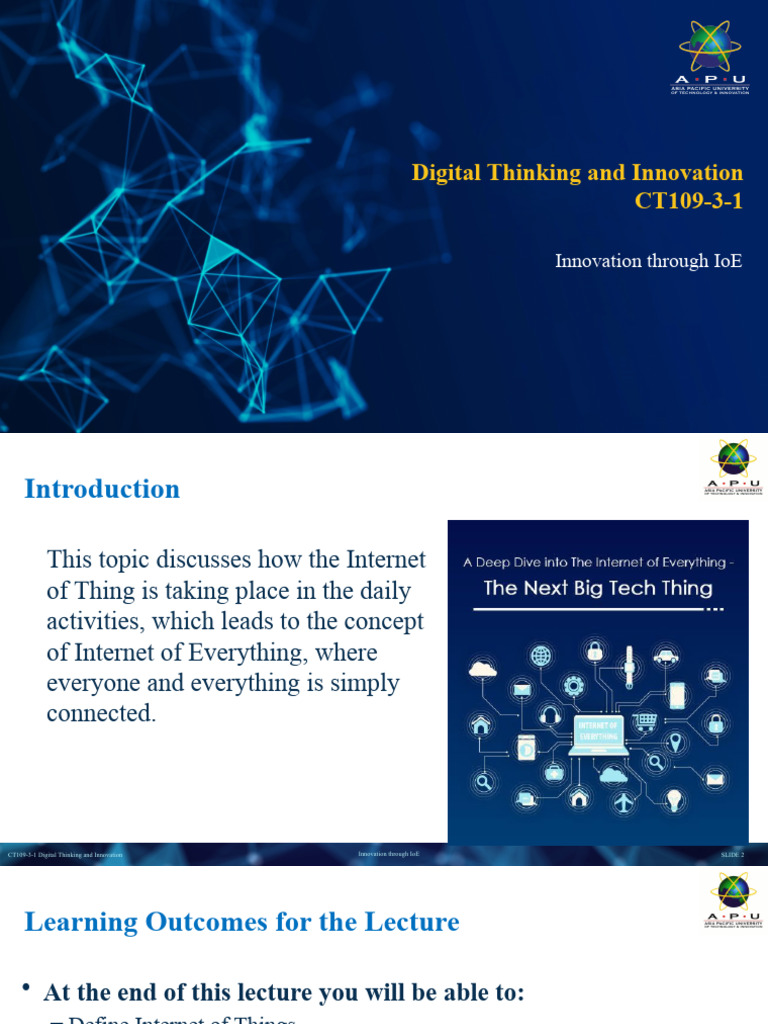 09 Innovation Through IoE | PDF | Internet Of Things | Computing