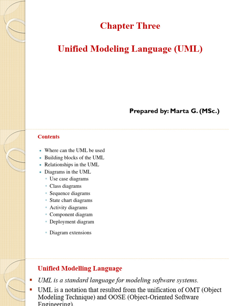 Comp 468 Lecture Slide Chapter 03 (Unified Modeling Language) | PDF | Unified Modeling Language ...