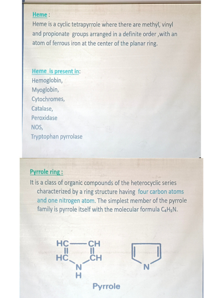 Heme Synthesis | PDF
