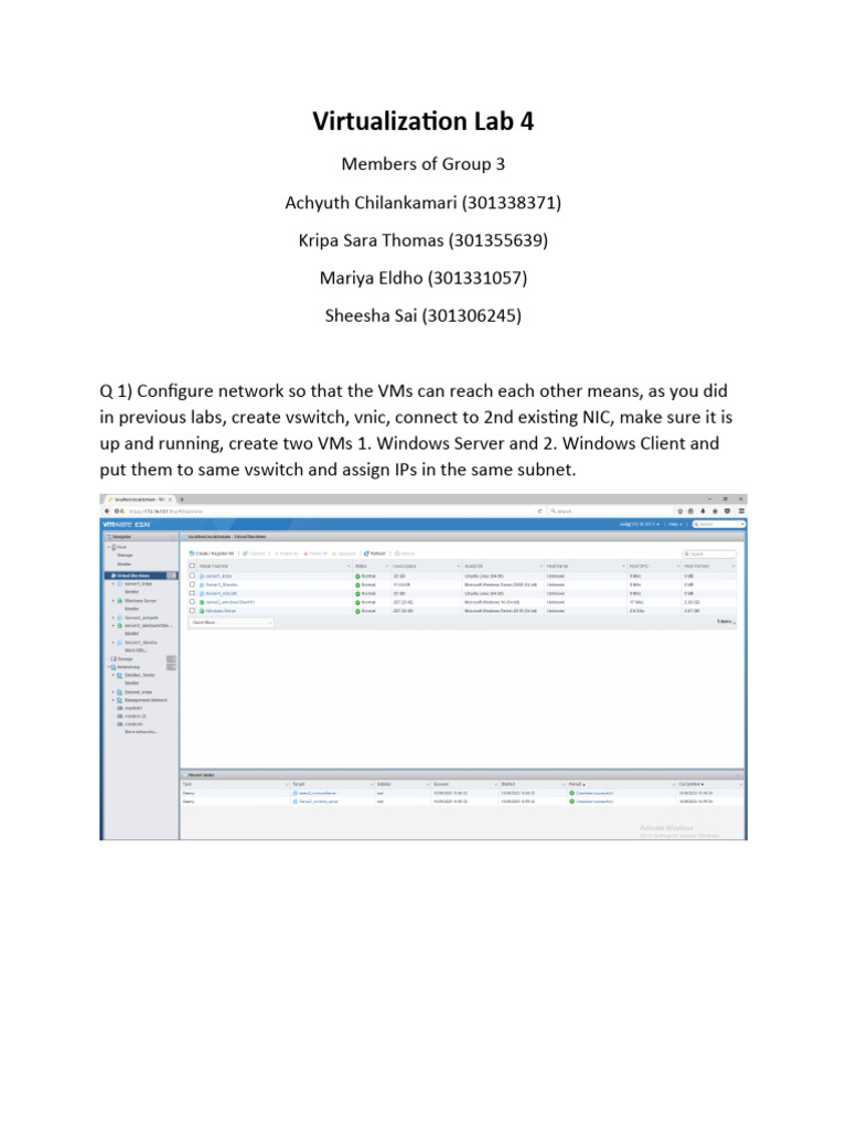 Virtualization Lab 4 | PDF | Technology & Engineering
