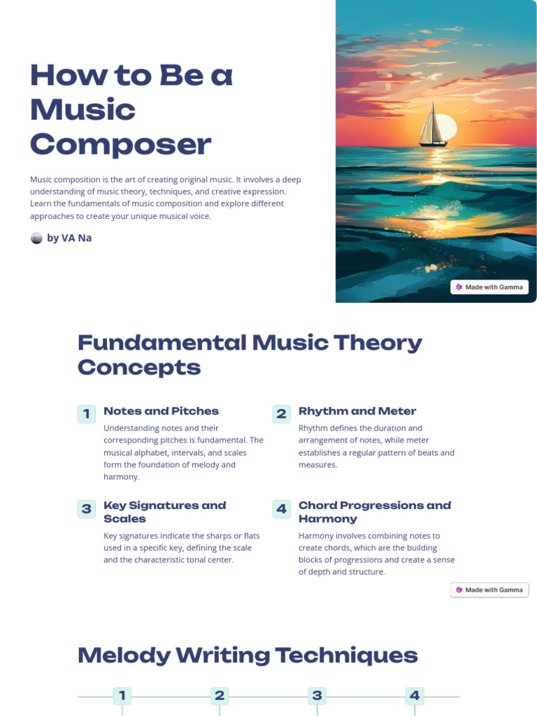How To Be A Music Composer | PDF | Music Theory | Harmony