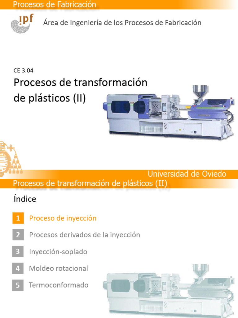 CE 304 Inyección y Derivados, Termoconformado | PDF | El plastico ...