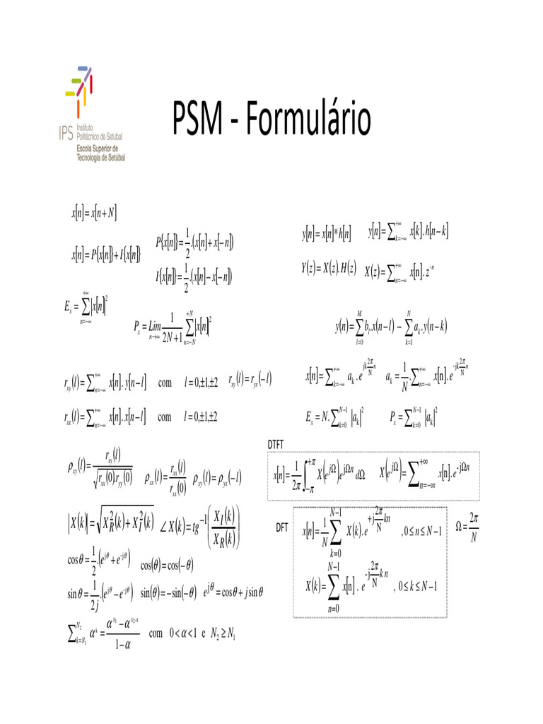 Formulario de PSM 2020-2021 | PDF | Teaching Methods & Materials