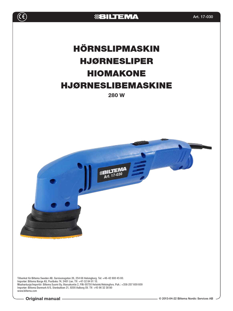 Angle Sander Manual | PDF