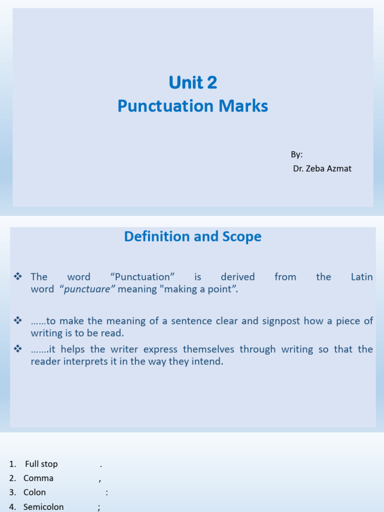 Punctuation marks | PDF | Ellipsis | Linguistics
