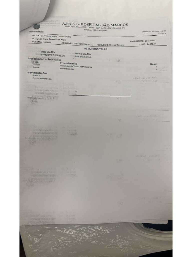 Alta Hospitalar | PDF