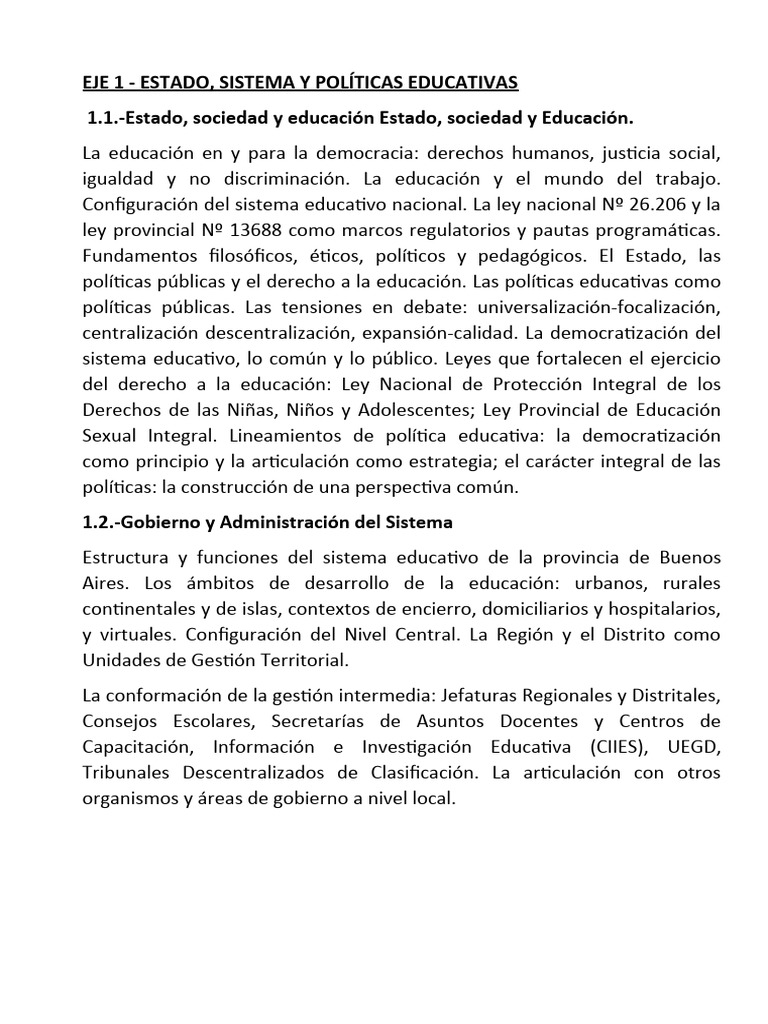 Eje 1-2-3 Ie | PDF | Enseñando | Evaluación