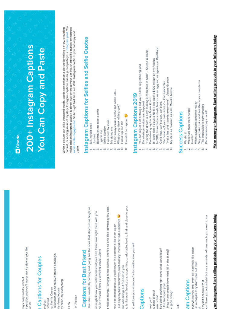 Instagram Captions 2 | PDF