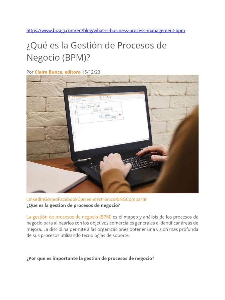 GPN - 1 - 1 bpm | PDF | Gestión de Procesos de Negocio | Procesos de negocio