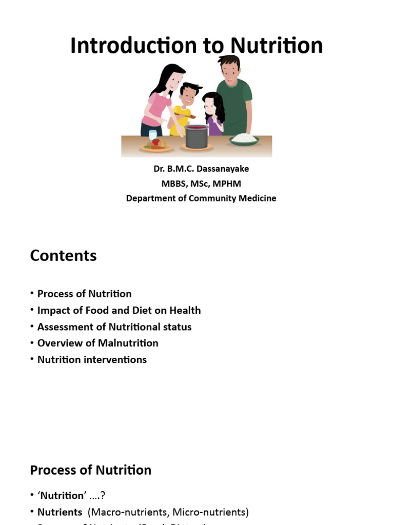 Introduction To Nutrition - Integrated Curriculum | Download Free PDF | Nutrients | Foods