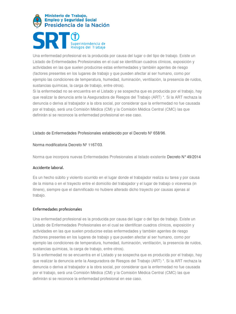 ART y SRT-1 | PDF | Seguro