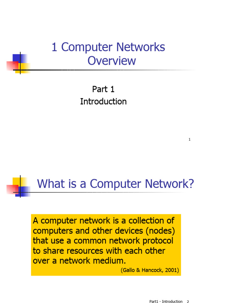 Lecture Slides - Networking Introduction | PDF | Network Topology | Computer Network