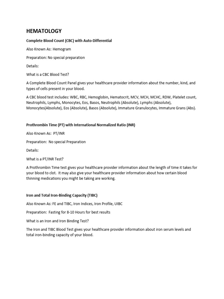 Direct Access Lab Tests | PDF | Thyroid Stimulating Hormone | Clinical ...