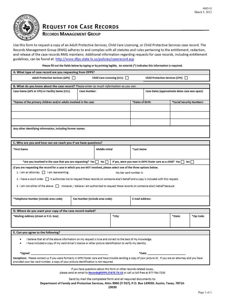 Cps Case | PDF | Identity Document | Child Protective Services