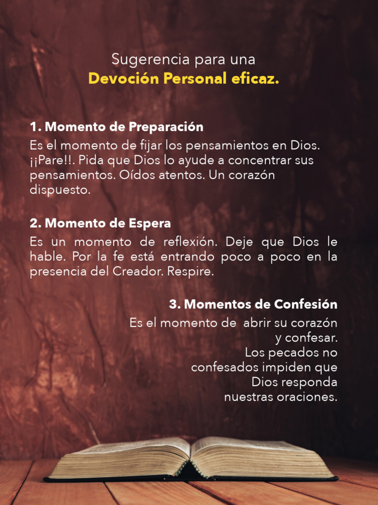 Guía para una Devoción Personal Eficaz | PDF