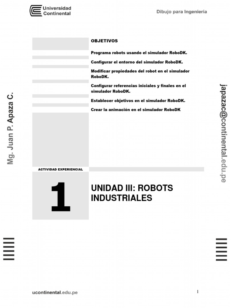ActividadVExperiencial Robots 01 | PDF | Robot | Robótica