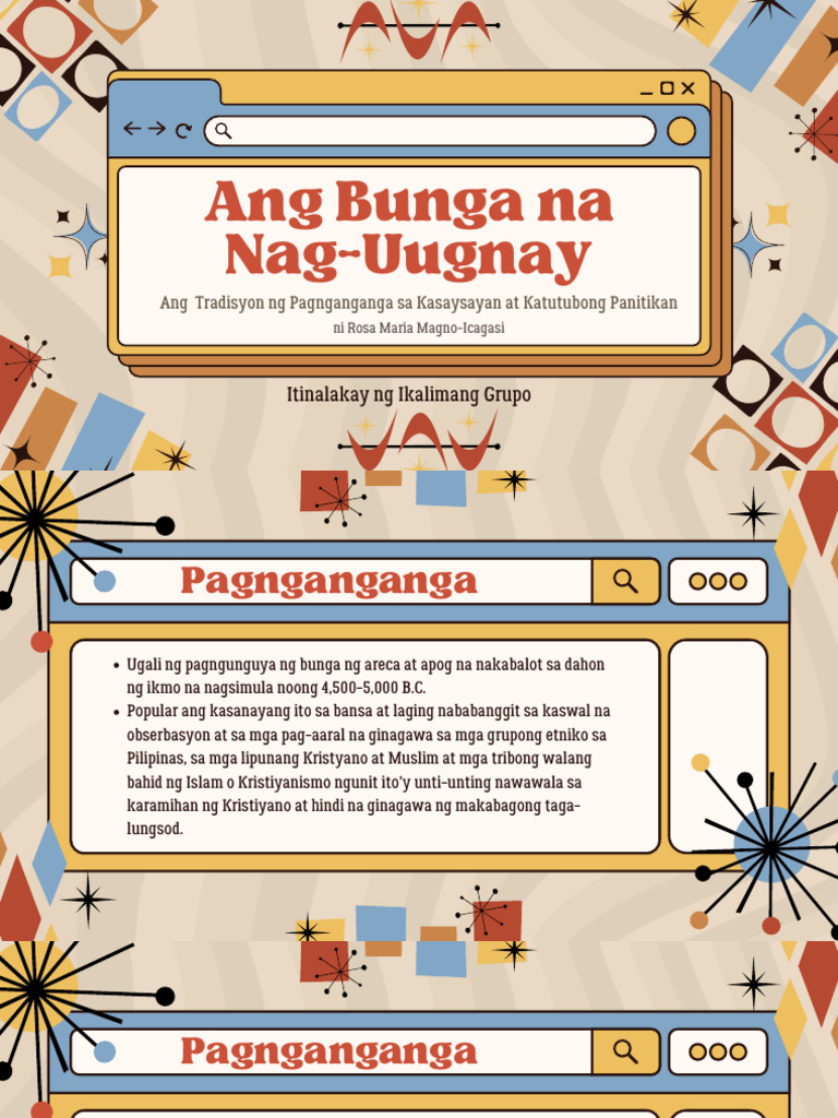 Group 5 Presentation - Ang Bunga Na Nag-Uugnay | PDF