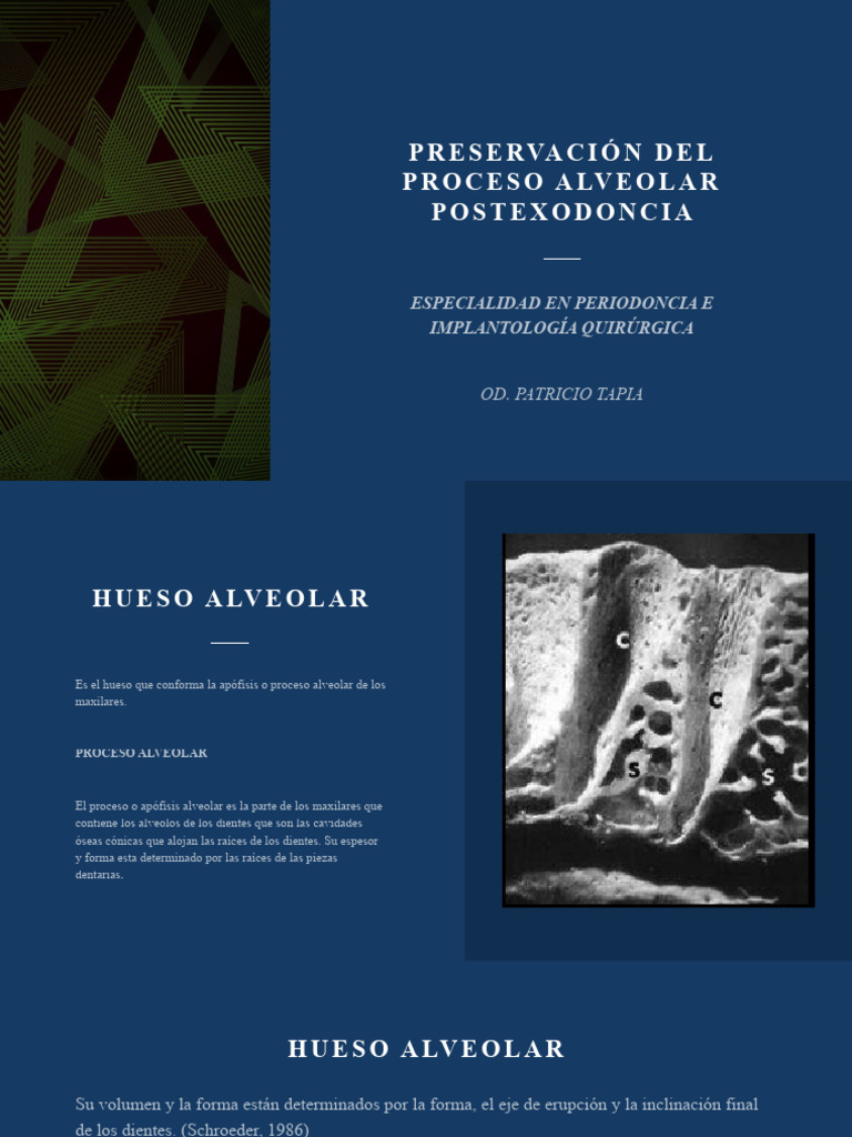 PRESERVACIÓN DEL PROCESO ALVEOLAR POSTEXODONCIA | Descargar gratis PDF ...