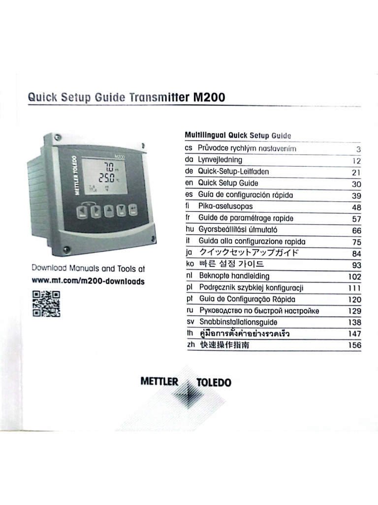 M200 Manual - P22.037 | PDF