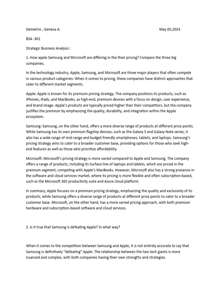 SBA-ASSIGNMENT | PDF | Apple Inc. | Smartphone