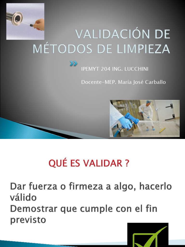 VALIDACIÓN | PDF | Química