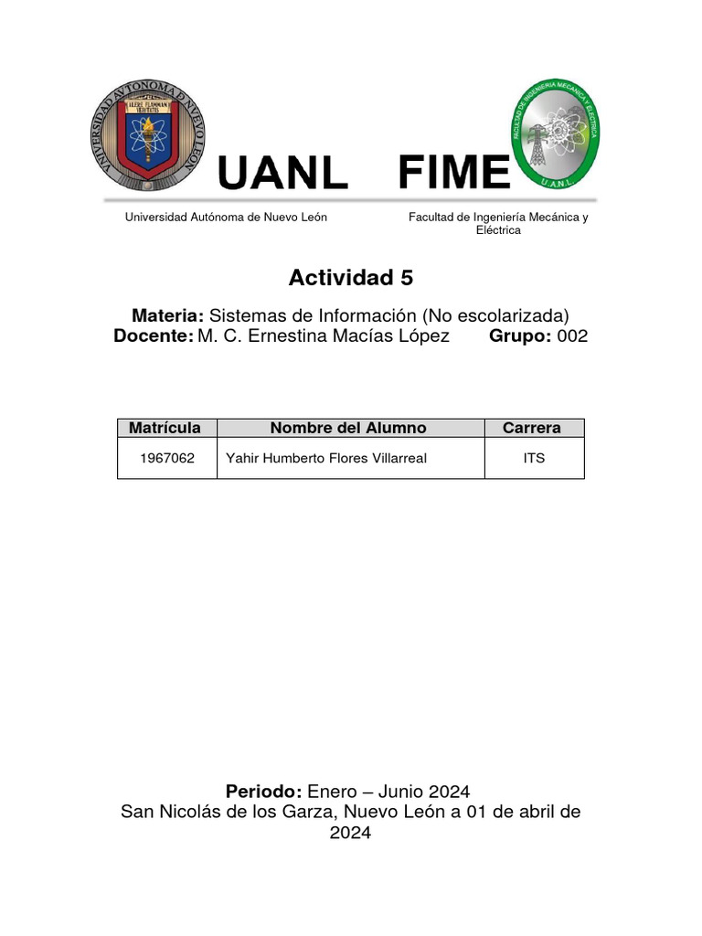 Actividad5 1967062 | PDF | Bases de datos | Informática