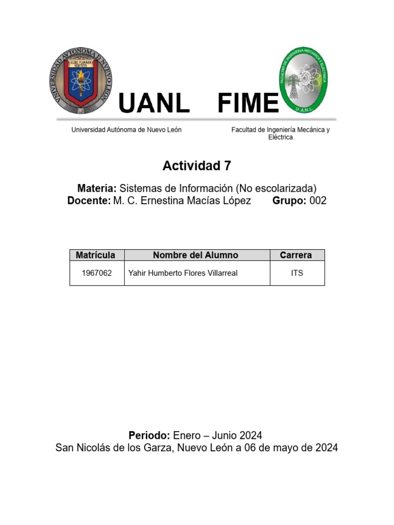 Actividad7 - 1967062 SISTEMAS DE INFORMACION | PDF | Marketing | Business