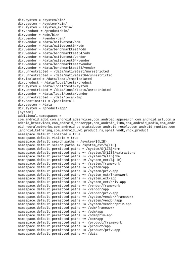 Android Directory Structure Overview | PDF