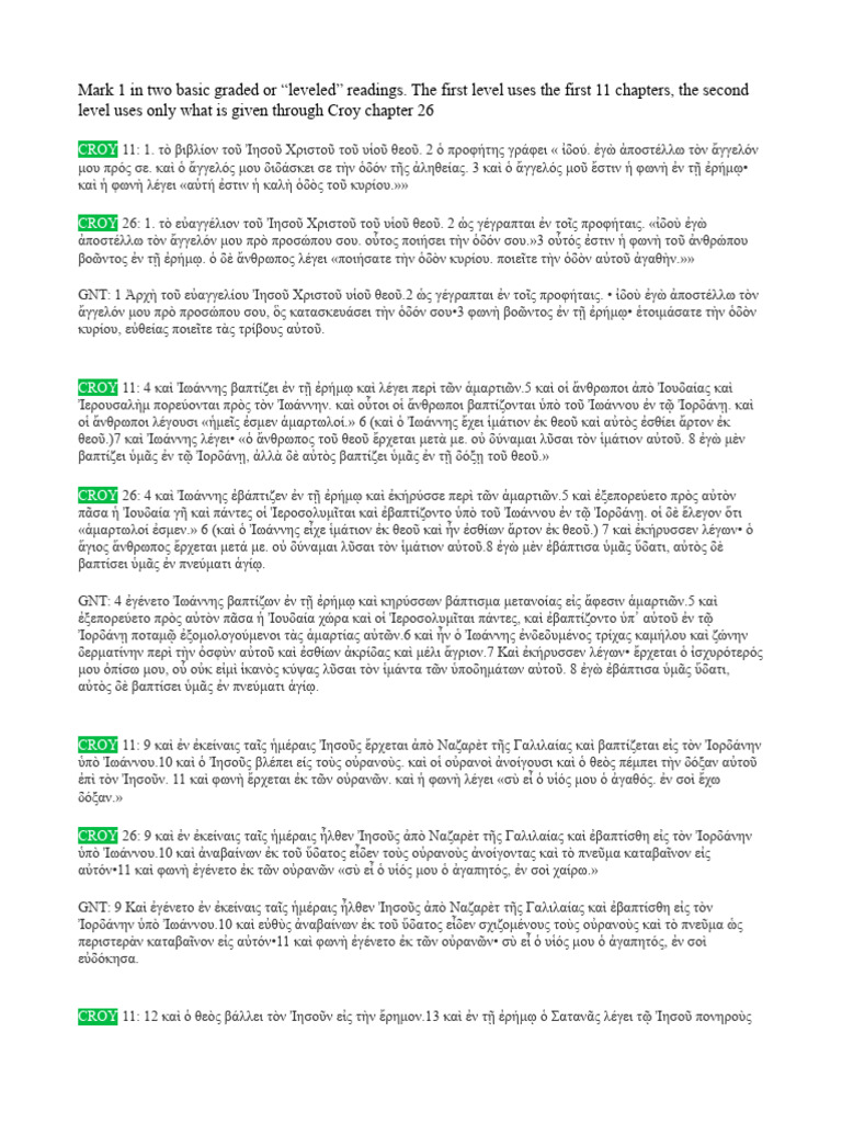 Leveled Croy Pdf