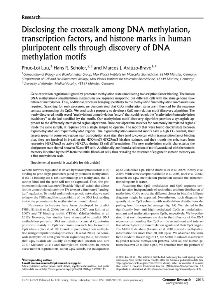 Lect 9 | PDF | Dna Methylation | Transcription Factor