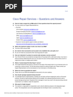 Cisco India RMA Return Procedures Guide | PDF | Packaging And Labeling ...