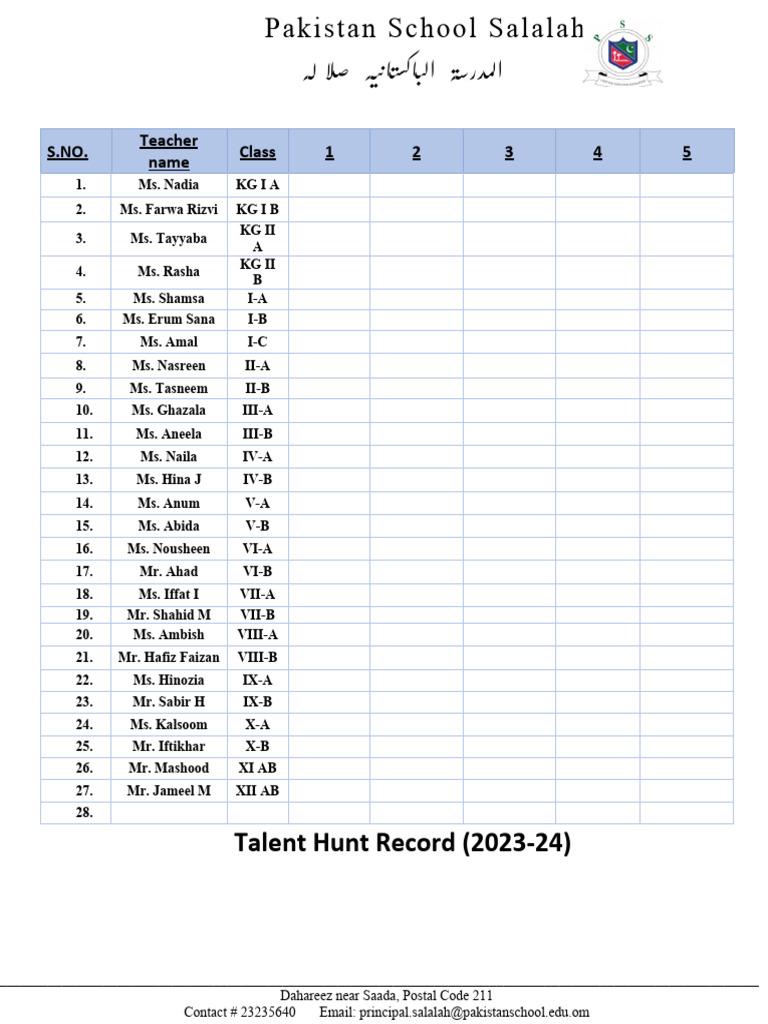 2-8 PTM Attendance Record. | PDF