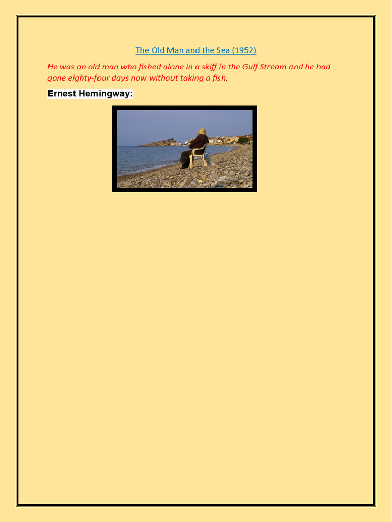 The Old Man and The Sea From 2h | PDF