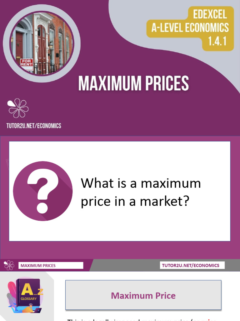 1 4 1 Maximum Prices | PDF | Rent Regulation | Economic Interventionism