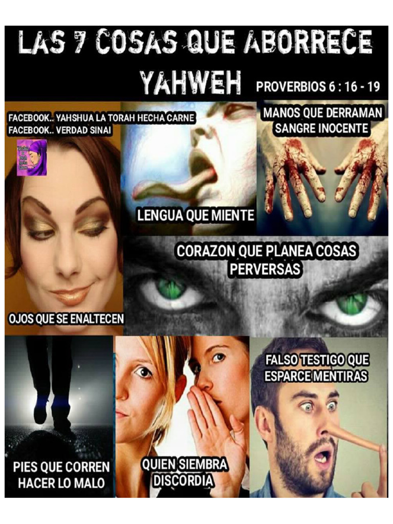 7 Cosas Que Aborrece El Señor | PDF