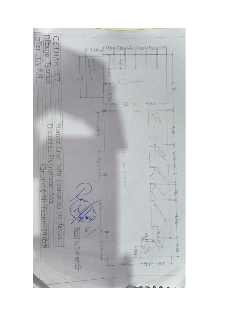 Dibujo Tecnico Taller CyRN Cruz Soto Leonardo de Jesus | PDF
