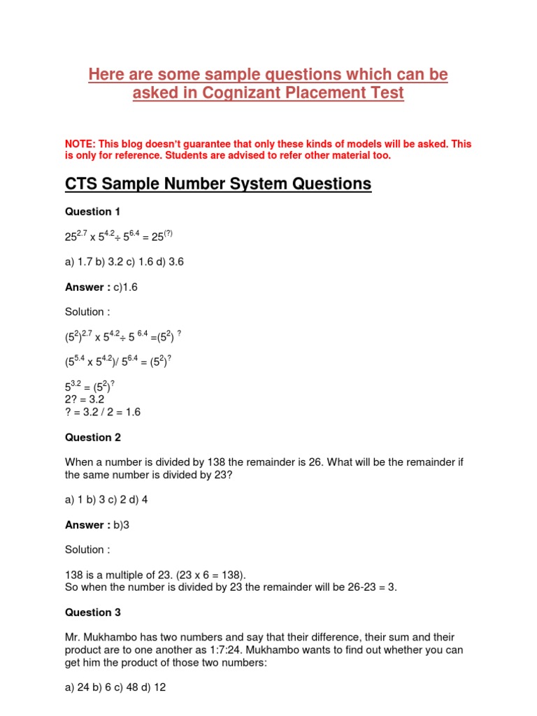 CTS | PDF | Fraction (Mathematics) | Odds
