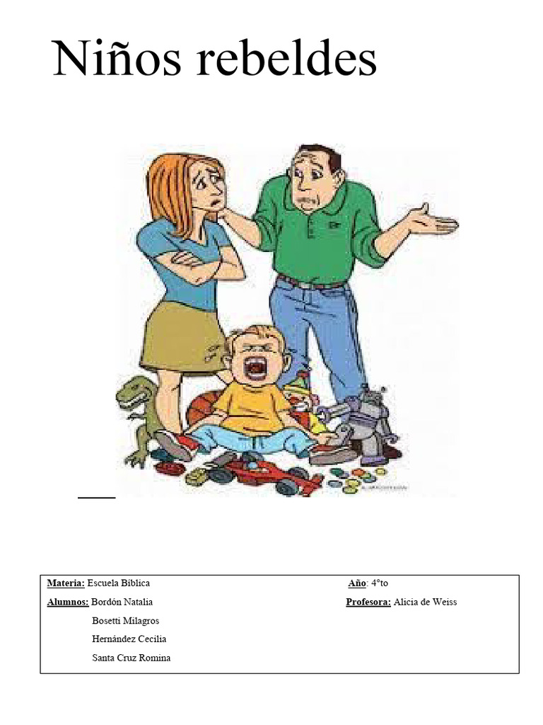 Niños rebeldes | Descargar gratis PDF | Comportamiento | Las emociones