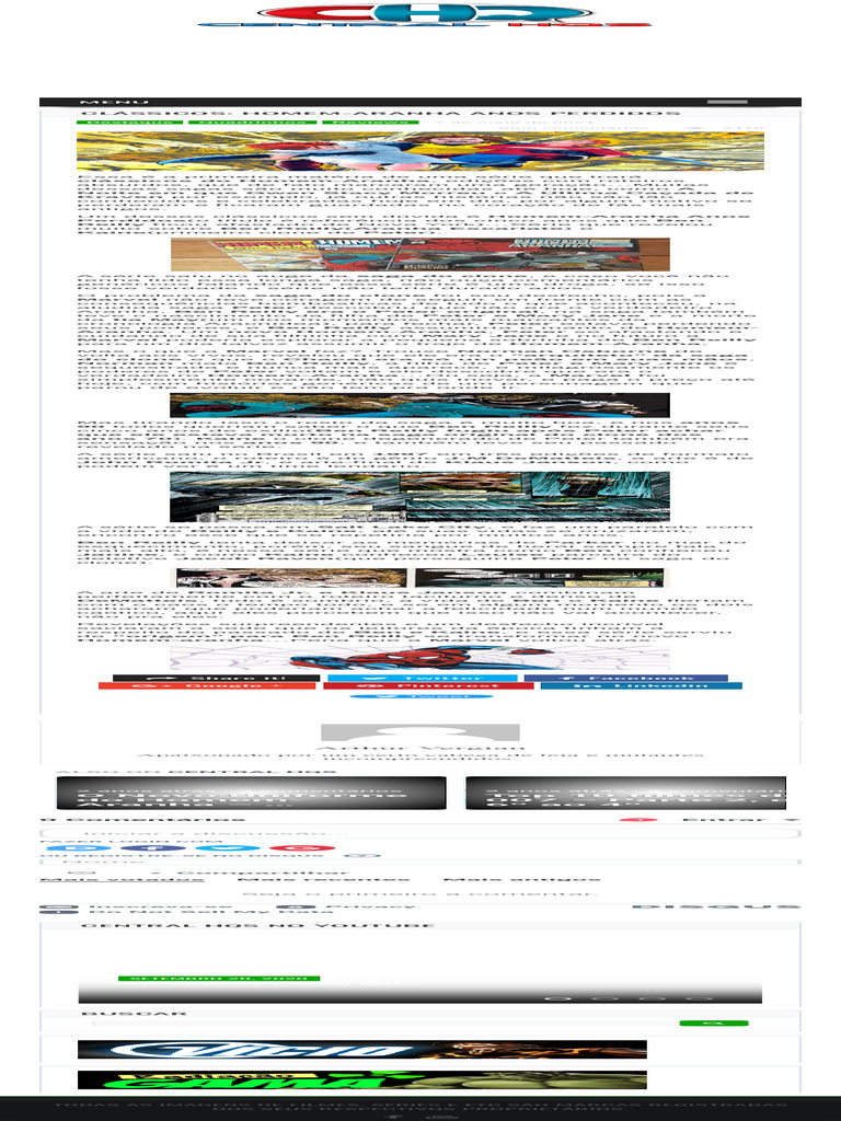 Clássicos Homem-Aranha Anos Perdidos - Central HQs Central HQs | PDF | Homem-Aranha