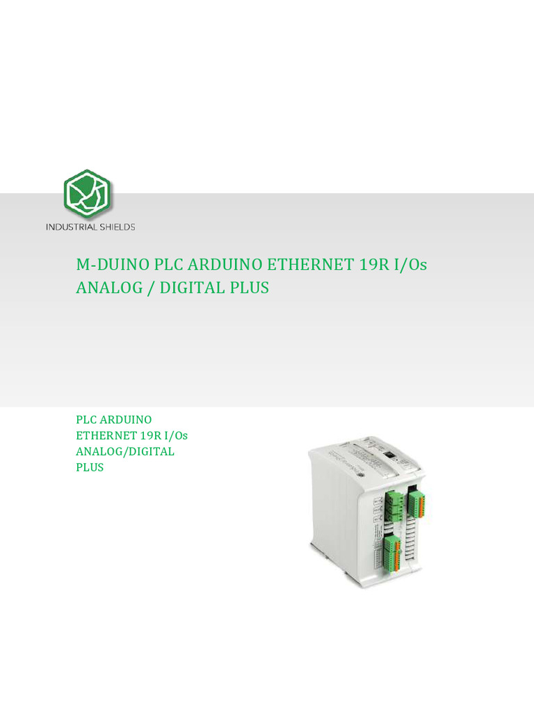M-Duino 19R+ - User - Guide | PDF | Programmable Logic Controller | Arduino