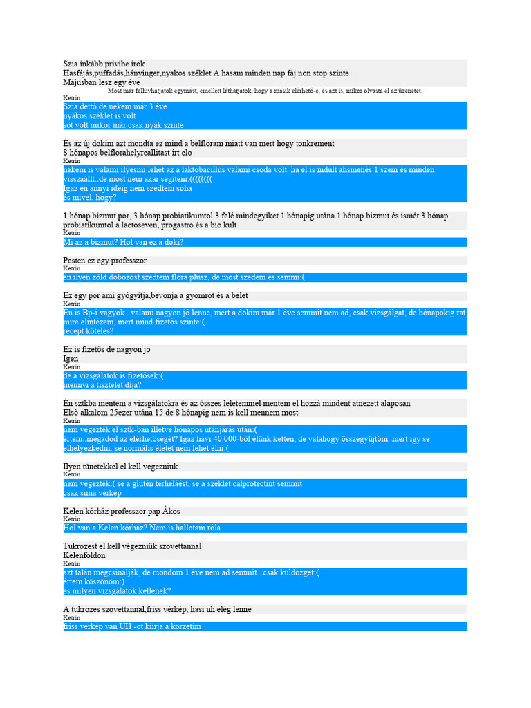 Bélflóra Regenerálás | PDF