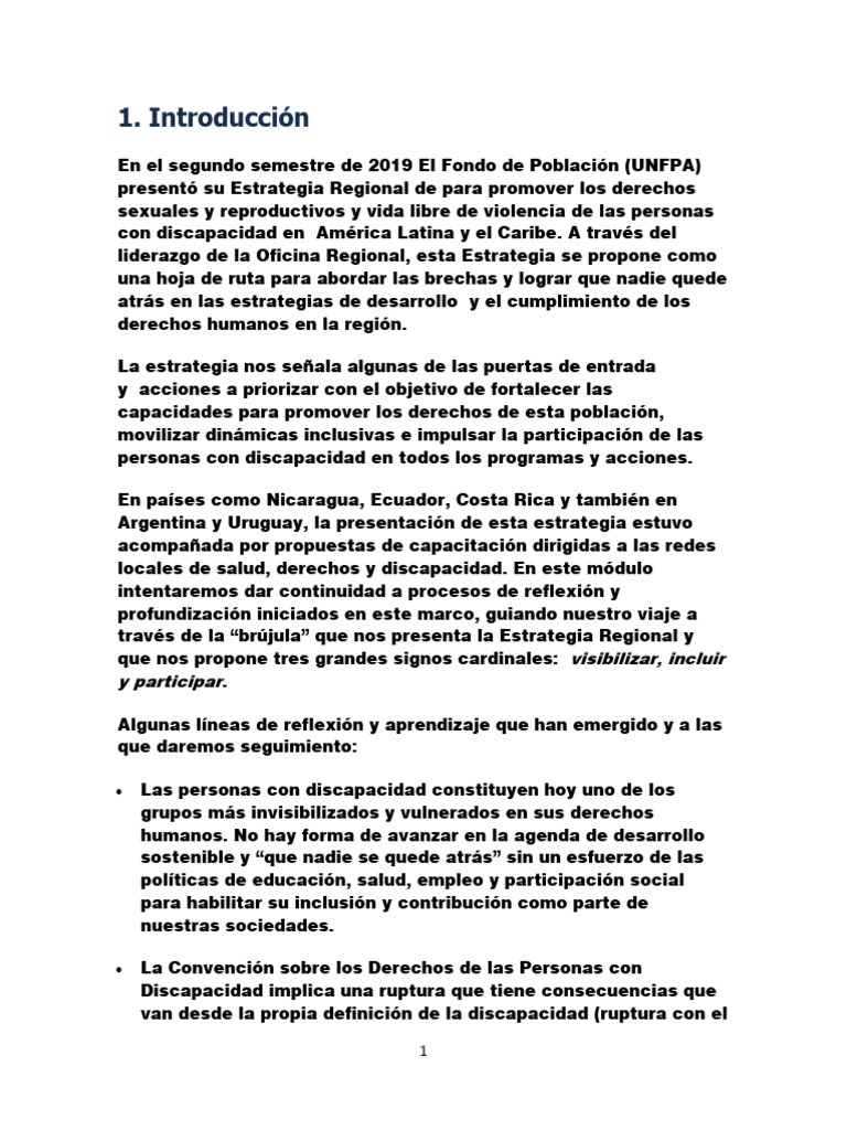 ESI y Discapacidad | PDF | Invalidez | La sexualidad humana