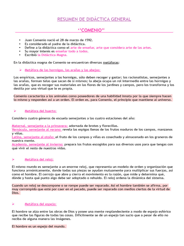 Resumen Didáctica General | Descargar gratis PDF | Enseñando | Aprendizaje