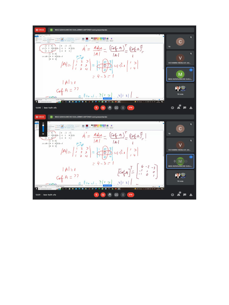 LAB semana 2 - matrices | PDF